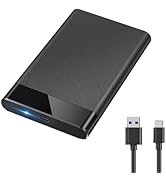 Amazon.com: POSUGEAR 2.5'' External Hard Drive Enclosure USB 3.0 to ...