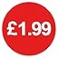 144 30mm Red Price Stickers for School Summer Fairs, Shops, Car Boot ...