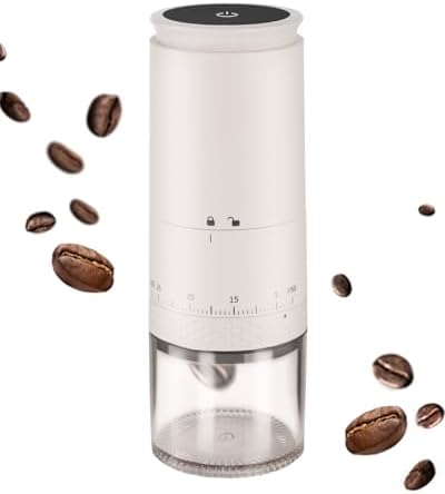 Amazon.com: KRYPTEUM Portable Electric Burr Coffee Grinder with 38 ...