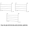 SAONS 4 Tier Clothes Drying Airer 4 Bar Metal Over Radiator Rail Indoor ...
