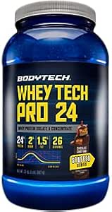 Amazon.com: Whey Tech Pro 24 ? Whey Protein Isolate & Concentrate ...
