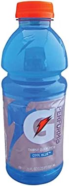 Amazon.com: Gatorade Azul frío, 20 onzas, paquete de 24 : Comida ...