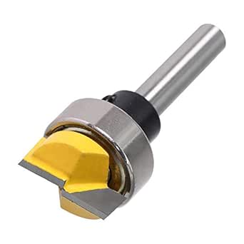 6mm Shank 1/4" Shank Template Trim Router Bit - Bottom Cleaning 3/4"W X ...
