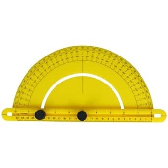 Machinist Protractor, Precise 180° Semi-Circular Angle Measuring ...