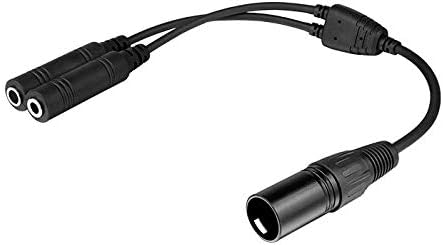 Amazon.com : UFQ GA-AB aviation headset GA dual plugs to Airbus XLR 5 ...