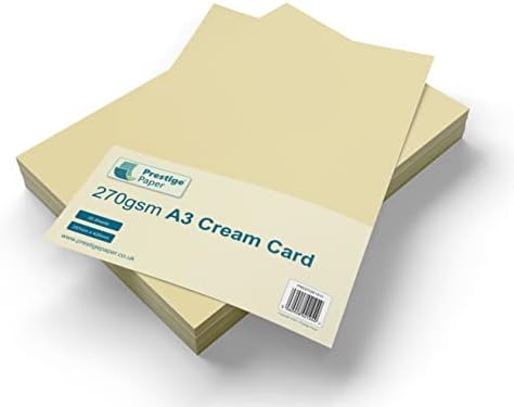 Prestige A3 Cream 100gsm Paper x 100 Sheets per Pack : Amazon.co.uk ...