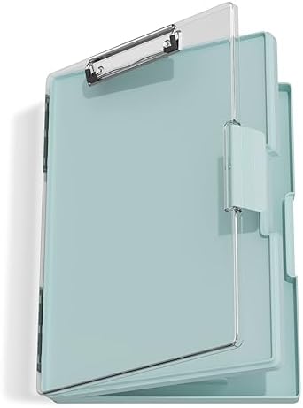 Hnogri Clipboard with Storage, Folder Nursing Clipboards Side Opening ...
