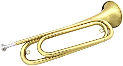 Amazon.com: U.S. Regulation Bugle Brass Lacquer w/Mouthpiece and Bag ...