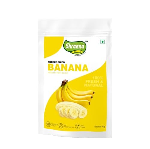 Shreena Freeze Dried Banana | Healthy Banana Snack | 100% Natural ...
