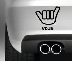 Amazon.com: V Dub Vinyl Car Decal (External Fitting) : Automotive