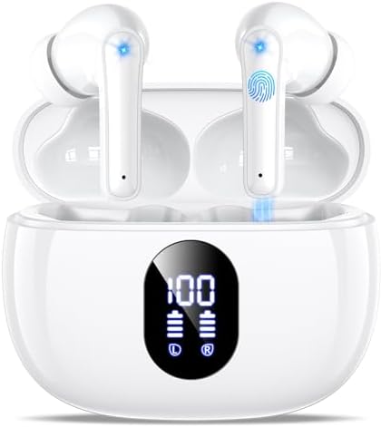 ZZU Wireless Earbuds, Bluetooth Ear Buds with Big Bass Stereo Sound, 48 ...