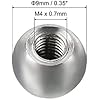 PATIKIL M4 Thread Cap Nuts Knob, 20 Pack Steel Ball Lamp Decoration ...
