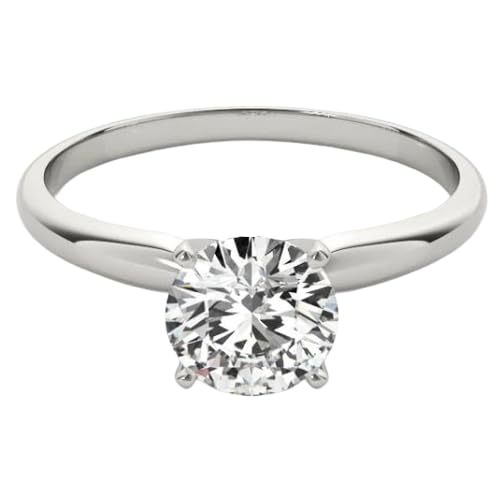 Buy Cuonna Gems Gallery Exclusive 4 Prong Moissanite Rings Original ...