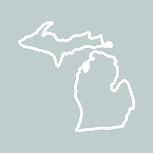 Amazon.com: fagraphix Michigan Outline Sticker Self Adhesive Vinyl ...