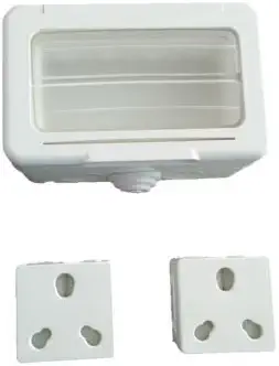 c&s electric Polyvinyl Chloride Type I 4 Module Waterproof Gang Box ...