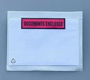 A6 Printed Document Enclosed Self Adhesive Labels/Pouches/Wallets ...