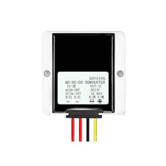 24VAC to 24VDC 5A 6A Power Converter 24 AC to 24 Volt DC Voltage ...