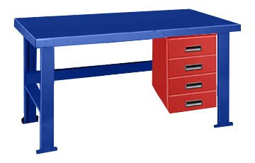 Pucel Alpha Drawer Benches Big Blue Work Bench With Alpha Drawers On ...