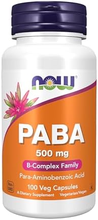 Amazon.com: NOW Foods Supplements, PABA (Para-Aminobenzoic Acid) 500 mg ...