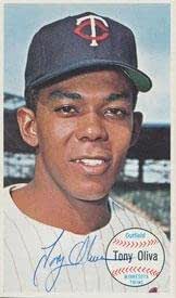 Tony Oliva Autographed 1964 Topps Giants Card - Signed MLB Baseball ...