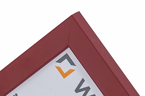 Wall Space 8×6 Red Frame | Dark Red Photo Frame 8 x 6 inches | 8×6 Red ...