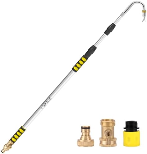 POOPLE 12FT Telescopic Gutter Cleaning Tools from the Ground, Rain ...