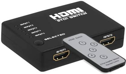 Hybite® 5 Port HDMI Switch - Mini 1080p HDMI Switcher Selector Box Auto ...