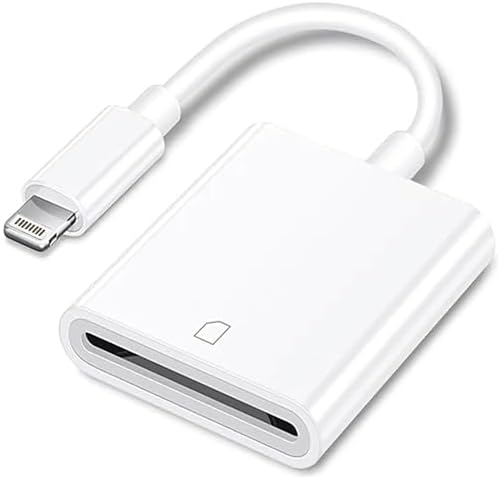 Amazon.com: Lightning to SD Card Reader for iPhone, Apple MFi Certified ...