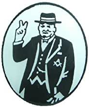 Masonic Winston Churchill Badge : Amazon.co.uk: Fashion