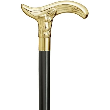 Amazon.com | Brandy Smuggler Walking Cane Flask with Brass Skull handle ...