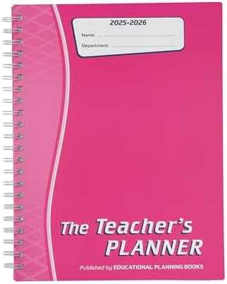 Silvine A4 Teacher's Academic Planner with Durable Hardback Covers and ...