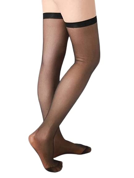 Buy Bunny Bae Women's Full Coverage Transparent Thigh High Full Long ...