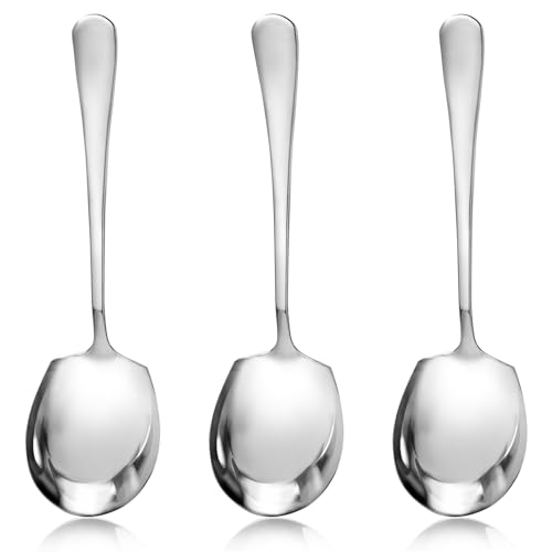 3 Pcs Large Serving Spoons, Stainless Steel Serving Spoon, Spoons Table ...