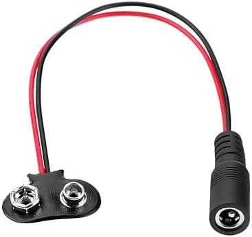 Amazon.com: 9v Battery Eliminator Snap Connector Conversion Adapter to ...