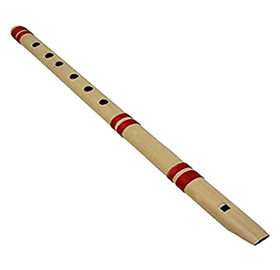 Hilofy Star Indian Bamboo Flute Bansuri Scale B (Fipple) 36 cm,14 inch ...