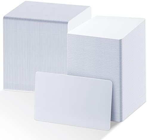 Amazon.com : Colarr 400 Pcs Premium Blank Cards Plastic Cr80 30 Mil PVC ...
