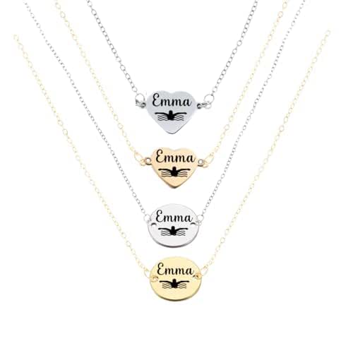 Amazon.com: Swim Necklace, Personalized Swimmer Name Charm Necklace ...