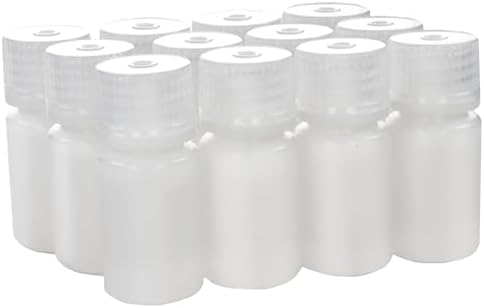 Amazon.com: EISCO - Pack of 12, 15mL Narrow Mouth HDPE Translucent ...