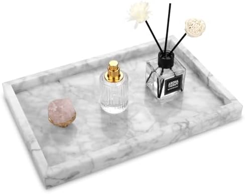 Amazon.com: Koville African Natural Marble Perfume Tray Vanity Tray for ...