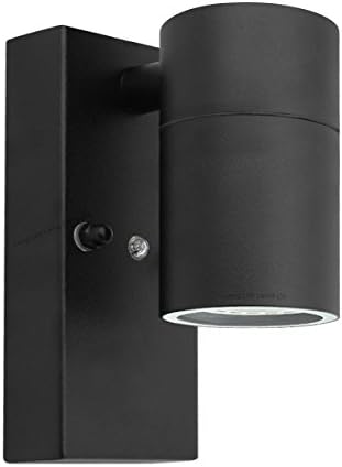 Long Life Lamp Company Black Outdoor Wall Light Dusk Till Dawn Sensor ...