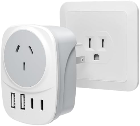 Sehstar AU to US Travel Adapter, Autralia to America Travel Plug ...