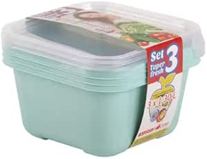 Juypal Hogar Tapper Fresh Food Storage Container 3-Pieces, 1.5 Liter ...