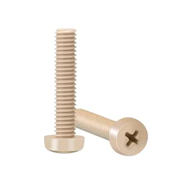 Amazon.com: Idomin M1.2 M1.4 M1.6 M2 M2.5 M2.6 M3 M4 PEEK Material Pan Round Head Bolts Anti ...