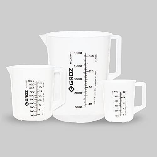 Buy GROZ Heavy Duty Measuring Jug with Food Grade Polymer Body| Ideal ...