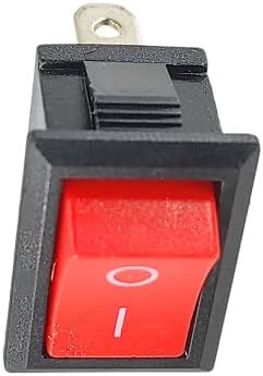 UNIVERSAL HUB 2 PIN ROCKER SWITCH ON/OFF 240V 6AMP RED COLOR (20 ...