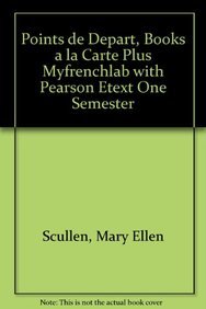 Amazon.com: Points De Depart + Myfrenchlab With Pearson Etext, 6 Month ...