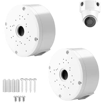 Amazon.com : PCUORLEORS 2 Pack Dome Camera Junction Box,Universal Dome Security Camera Mount Box ...
