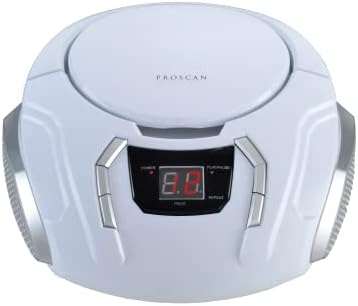 Proscan Elite Portable CD Boombox with AM/FM Radio - White : Amazon.ca ...