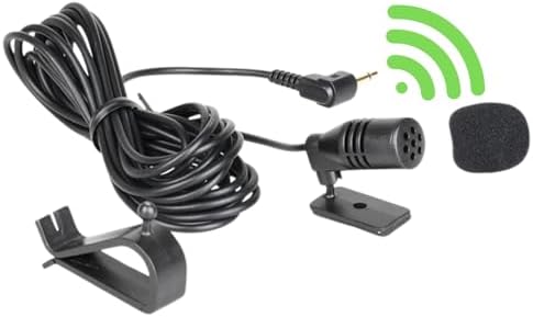 Microfono esterno da 3,5 mm, compatibile con Sony Boss JVC Kenwood ...