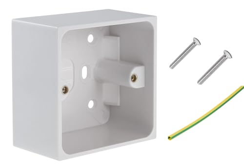 Extra Deep Surface Mounted Back Box/Pattress - 1-Gang - Depth 47mm ...